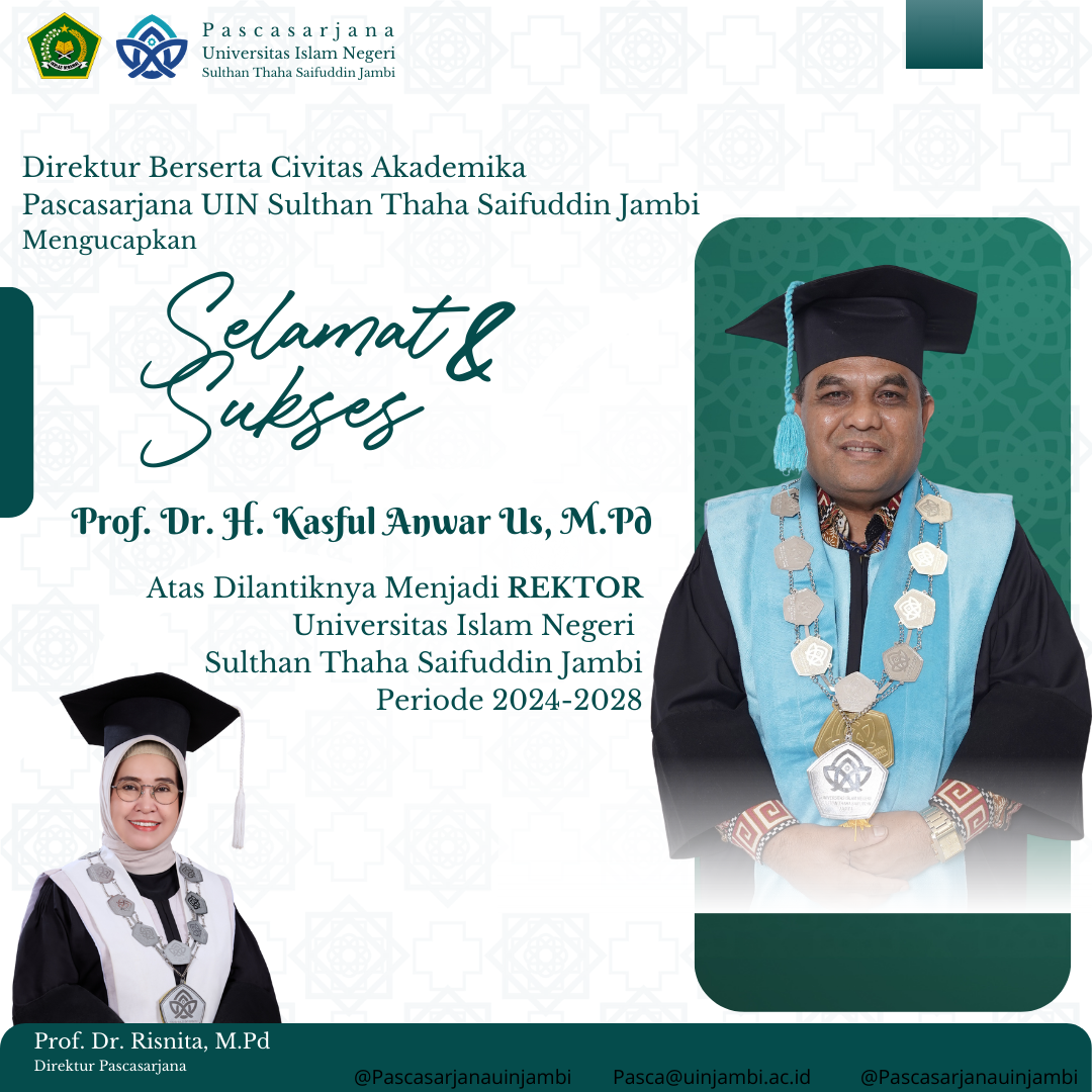 Selamat Atas dilantiknya Prof. Dr. H. Kasful Anwar Us, M.Pd Sebagai ...